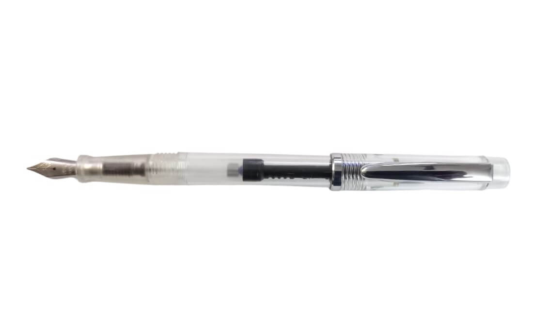 Click Student Fountain Pen Chrome Trims Demonstrator - CLICK Pens