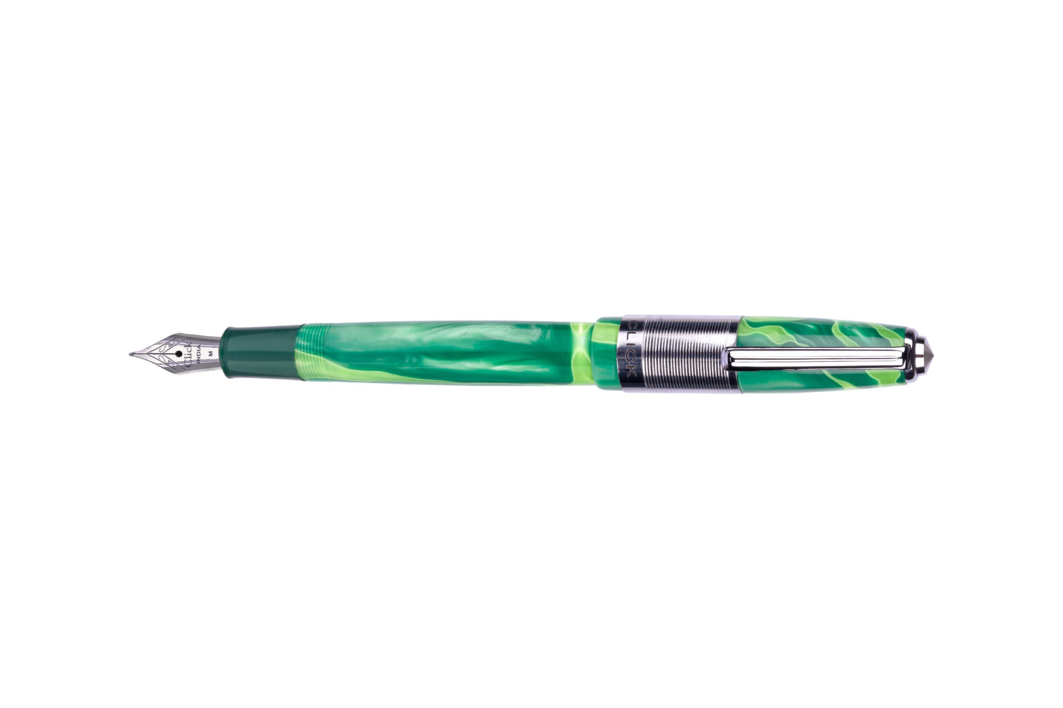 Click Retro Acrylic Fountain Pen Green - CLICK Pens